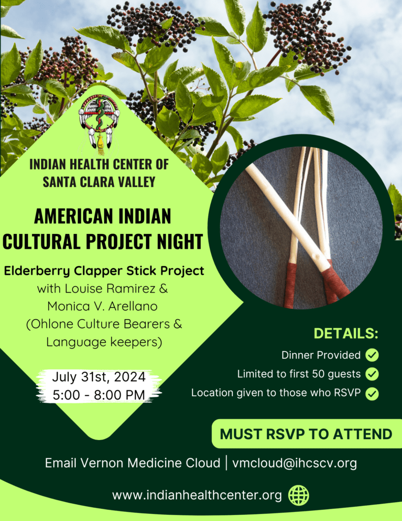 Elderberry Clapper Stick Making Project - Indian Health Center